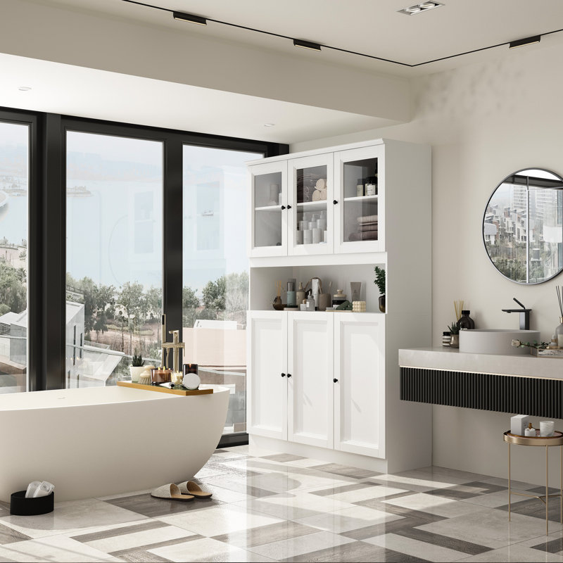 Mikaiyah Freestanding Bathroom Storage Furniture Set